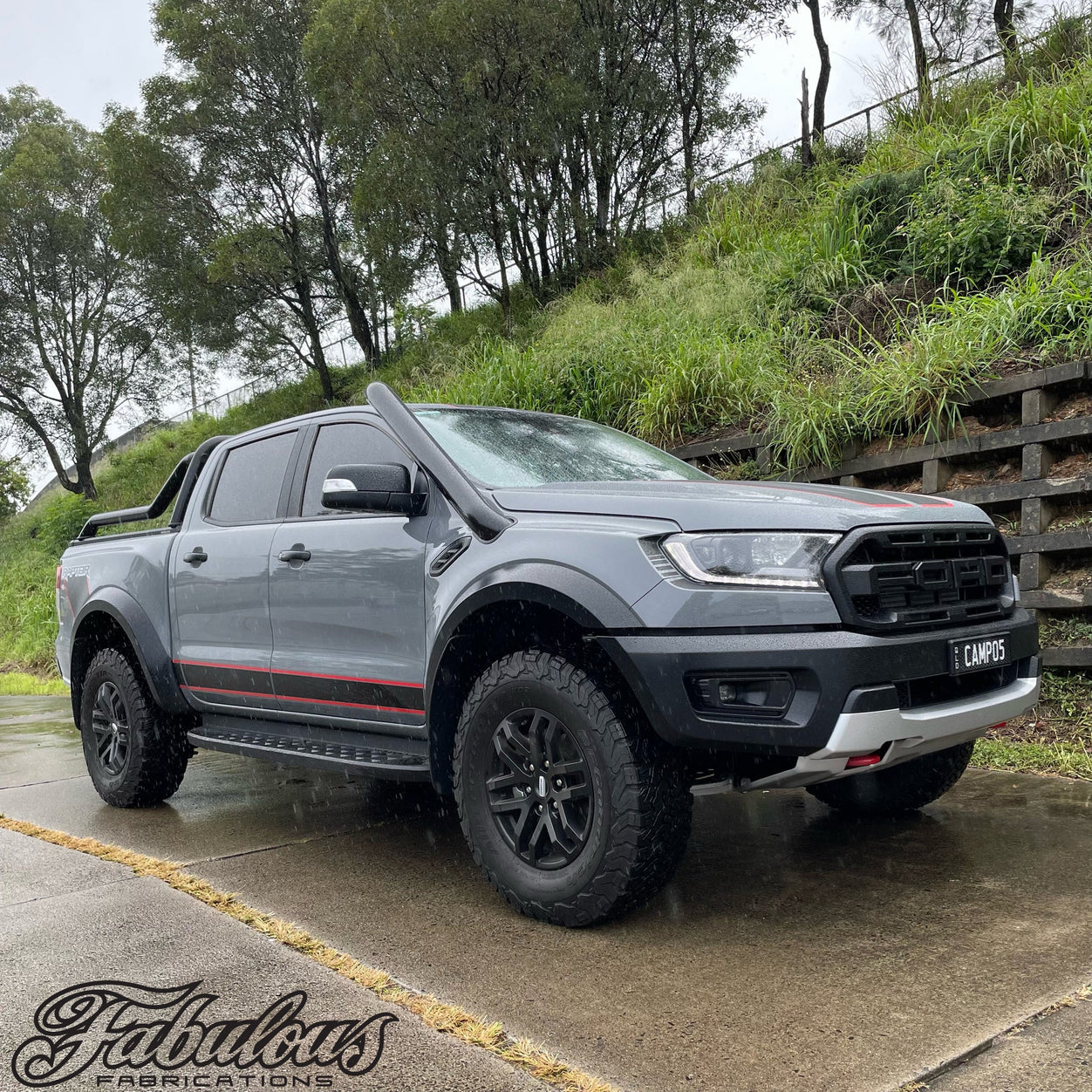 Ford Ranger Raptor Short Entry Stainless Snorkel and Factory Airbox* K ...