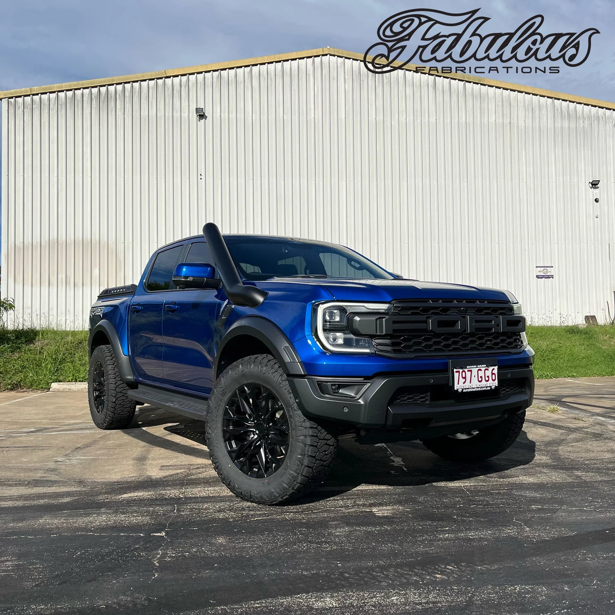 Ford Ranger Raptor Next Gen 5 Inch Mid Entry Stainless Snorkel and Twi ...