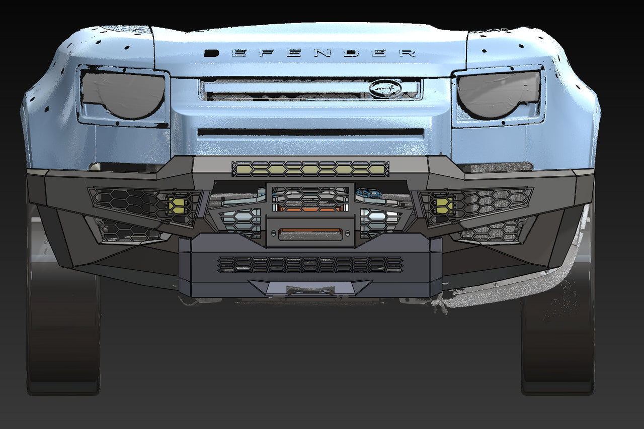 Predator bull bar to suit, Land Rover Defender – precision-offroad-4x4