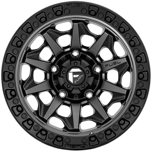 Fuel Covert D716 Matte Anthracite W/Black Lip – precision-offroad-4x4